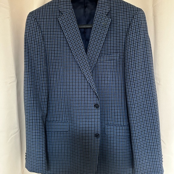 Tommy Hilfiger | Suits & Blazers | Mens Blue Checkered Blazer | Poshmark